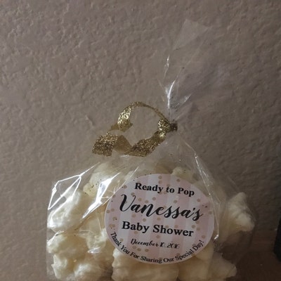 Custom Baby Shower Labels Personalized With Pink Stripes and Gold ...