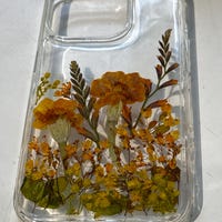 Real Pressed Flower Phone Case for iPhone 16 15 14 13 12 11 Pro Max X ...