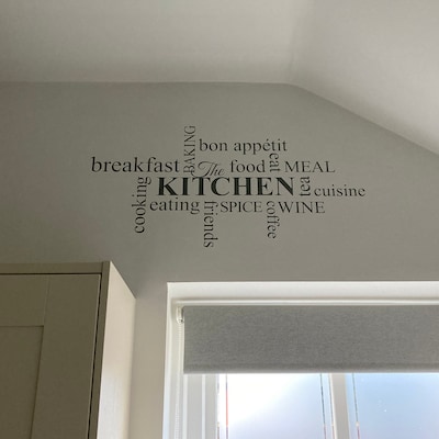 Kitchen Wall Art Word Art, Kitchen Wall Decor, Kitchen Wall Sticker ...