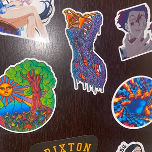 Trippy Face Vinyl Sticker Psychedelic Vinyl Sticker Stickers for ...