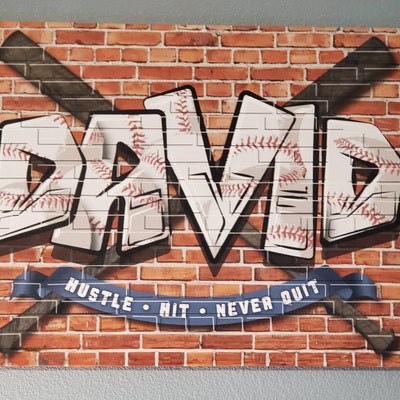 Graffiti Baseball Boys Room Baseball Mom Kids Room Decor Canvas Art ...
