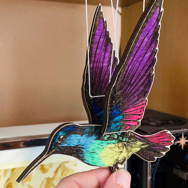 Digital Laser Cut File Wooden Flying Bird (PDF, SVG, DXF, Al, Lbrn File ...