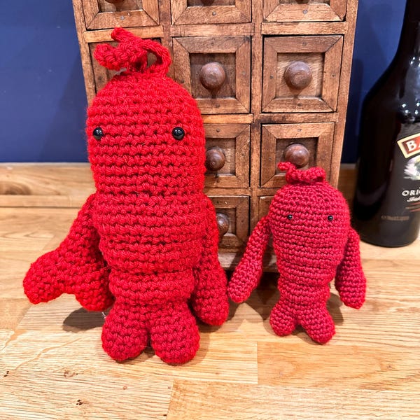 Mister Lovester the Lobster of Love - PDF Low-sew Amigurumi Crochet ... Mister Lovester the Lobster of Love - PDF Low-sew Amigurumi Crochet ...