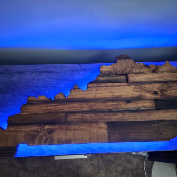 Kentucky Rustic Wood State Cut Out, Wooden Kentucky State Outline ...