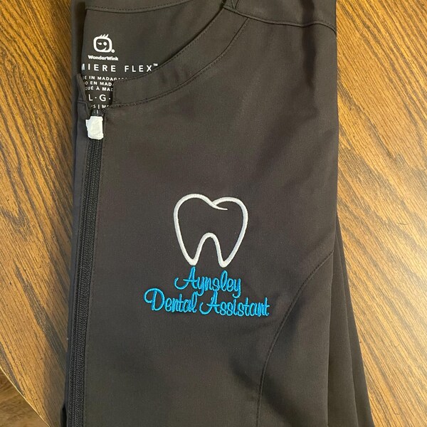 Custom Embroidered White Medical Lab Coat/women's Fit/wonder Wink Brand ...