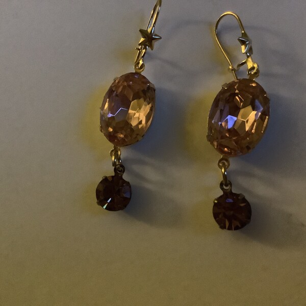 OLD STYLE Rosaline: 18x13mm Rosaline Light Pink Rose Glass Jewels Gems ...