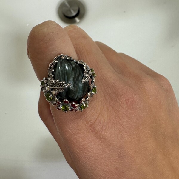 Two Finger Ring, Dual Finger Helix Ring, Double Finger Ring, High ...