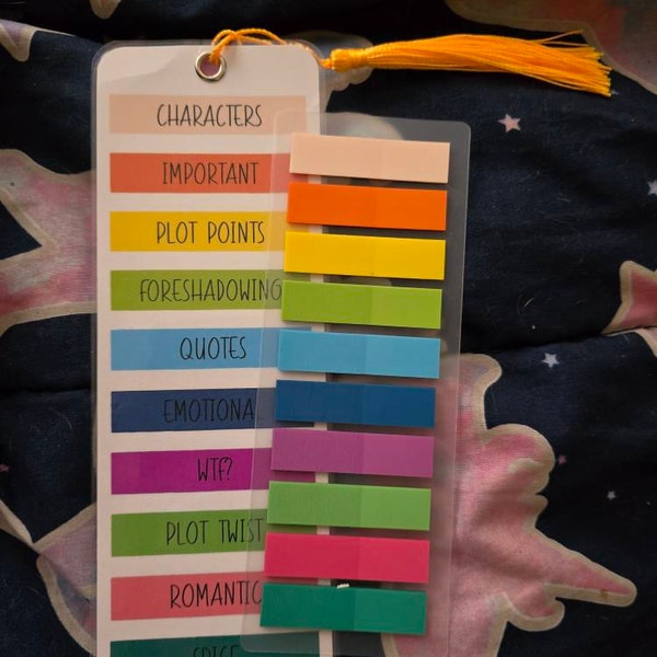 Retro Annotation Bookmark With Tabs Kit, Book Annotating Supplies ...