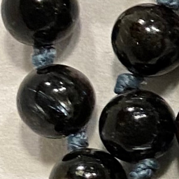 Genuine Natural Black Astrophyllite Gemstone Grade AAA 6mm 7mm 8mm 10mm ...