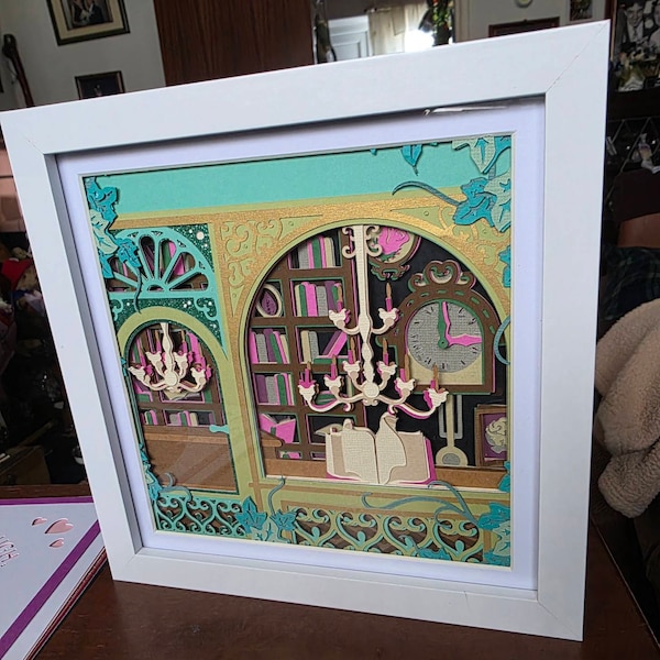 3D SVG Book Store Shadow Box, Books 3D Svg, Reading 3d Svg, Books ...