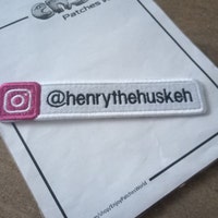 Instagram Logo Custom Name Tag Patch, Embroidered Social Media Badge - Etsy