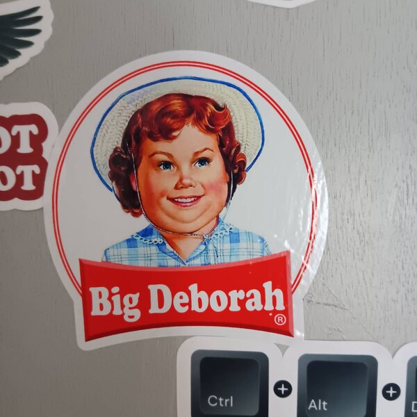 Funny Big Deborah Sticker | Water Bottle Sticker - Etsy