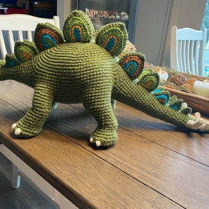Realistic Stegosaurus Crochet Pattern-minimal Sewing Dinosaur Crochet ...