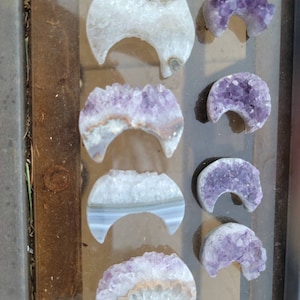 Amethyst Moon Crescent Moon Slices - Etsy