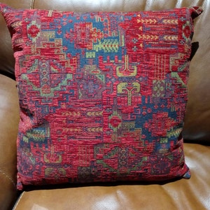 Any Size Red Turkish Kilim Throw Pillow Cover Dark Red - Etsy UK
