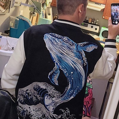 Fujisea Nine-tail Kitsune Fox Embroidery Sukajan Jacket for Unisex ...