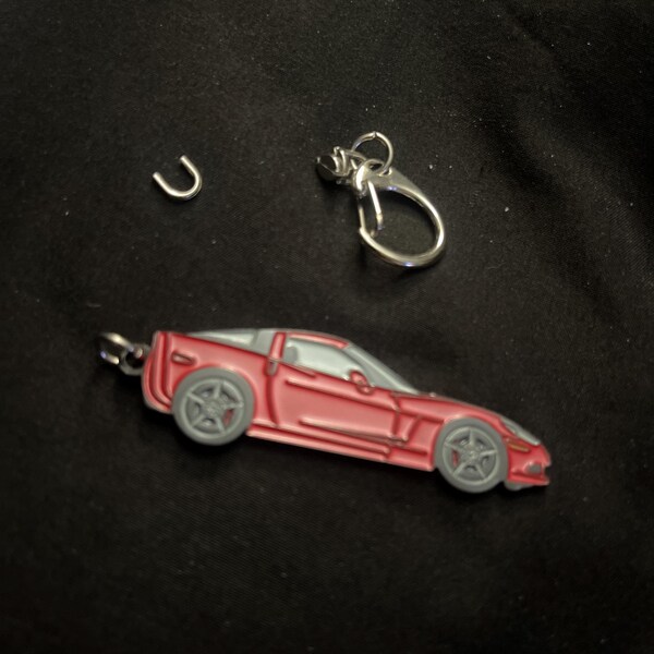Corvette C6 Coupe Keychains 7 Colors Available Enamel on Metal - Etsy