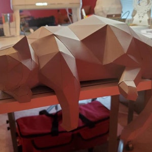 T Rex Paper Model Rex Paper Model papercraft DIY Low - Etsy