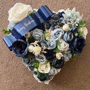 Funeral Flowers Round Ring Wreath With Personalised Ribbon 10 12 14 or ...
