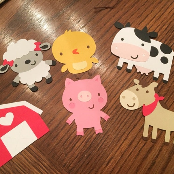 Barn Die Cut Set of 6 - Etsy