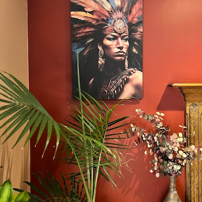 Atabey Portrait, Taíno Mural Art, Taino Art - Etsy
