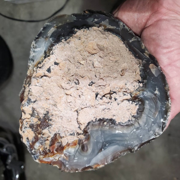 Carnelian Epimorph Agate, Oregon Agate, 13.8 Oz, Rough Agate, Lapidary ...