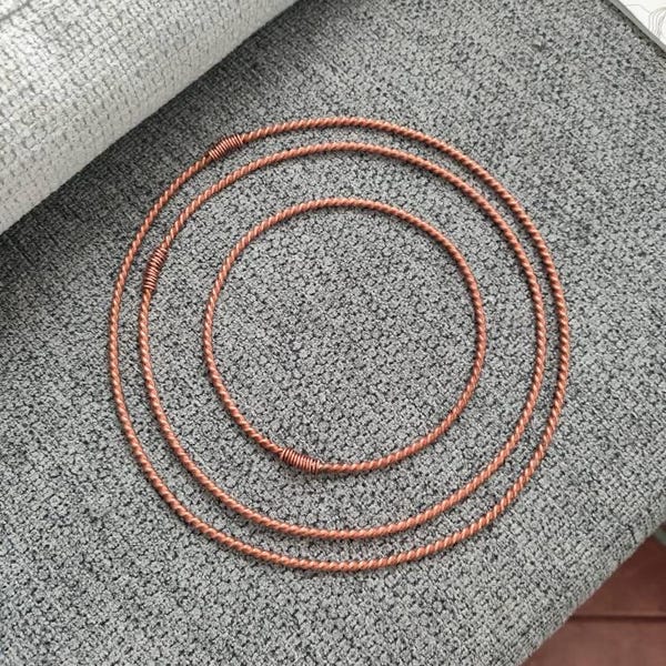 Copper Tensor Ring Trio – Sacred Geometry Meditation Set - Etsy
