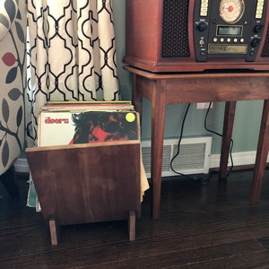 Wooden Vinyl Record Flip Rack LP Vinyl Record Holder Made From Solid ...