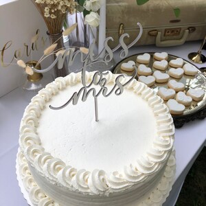 Miss to Mrs Cake Topper // Wedding Topper // Engagement Cake - Etsy