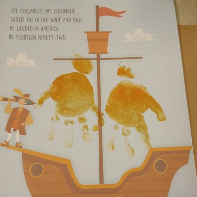 A-Z ABC Alphabet Handprint Craft Art Phonic Book / Baby Toddler Child ...