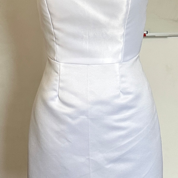 Hourglass Shape Corset Dress Sewing Pattern Elegant Mini Dress Wedding ...
