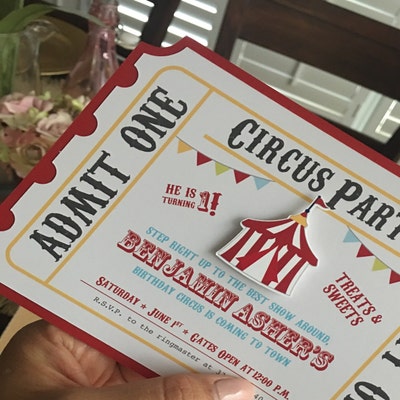 Carnival Invitation, Circus Invitation, Circus Invite, Circus ...
