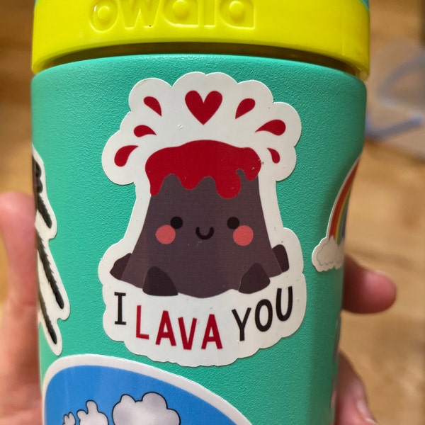 I Lava You Volcano Sticker/decal Made by Funanduniquecrafts Funny Silly ...