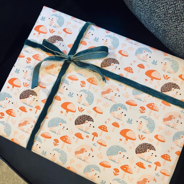 Mountain Skiing Wrapping Paper | Christmas | Snow and Winter | Holiday ...