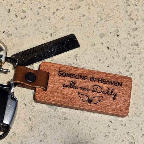 Personalized Leather Keyring | Husband Gift | Boyfriend Gift | Leather ...
