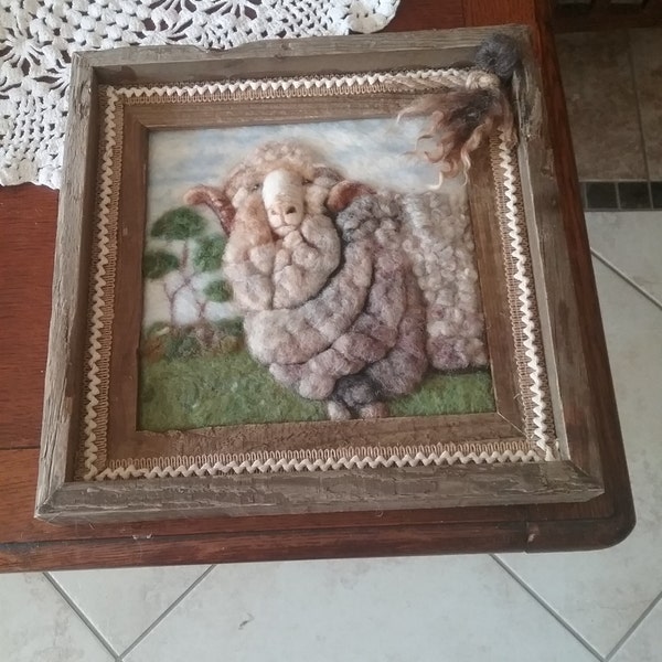 Needle Felted Wool Painting of a Daisy Fox, Gift for All Occasion - Etsy