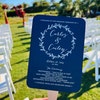 Light Dusty Blue Wedding Program Fans Wooden Sticks Included Light Blue ...