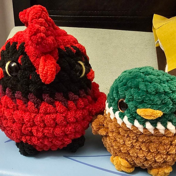 American Robin Crochet Plushie, American Robin Amigurumi Plushie, Robin ...