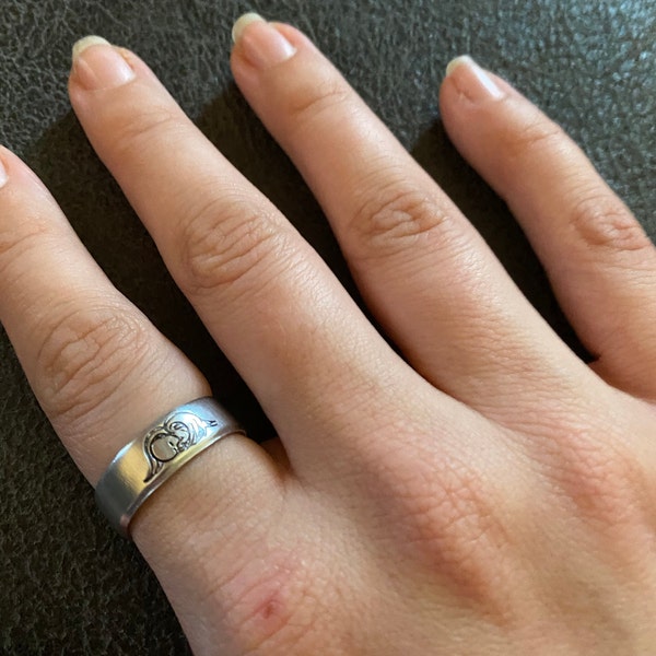 Angel Baby Ring With Name Inside Edge Memorial Infant Loss Child Loss ...