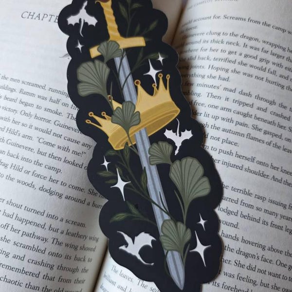 Fantasy Sword Bookmark | Fantasy Bookish Gifts | Reader Aesthetic ...