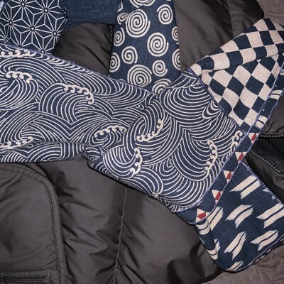 Japanese Traditional Pattern and Rabbits Painting Patchwork - Etsy