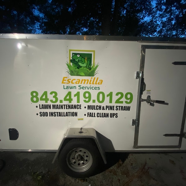 Custom Trailer Vinyl Lettering - Business Graphics- Advertising ...