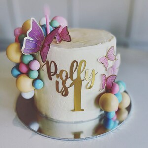 Sheet Cake Topper, Happy Birthday Sheet Topper, Personalised Custom ...