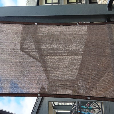 Eden's Decor 30 Inches Height Custom Balcony Privacy Screen Cover Brown ...