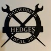 Metal Ironworker Sign - Custom Made, Current Job or Retirement Gift ...