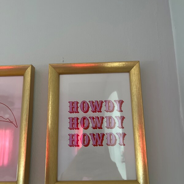 Howdy Howdy Printable Wall Art,3d Font Print,trendy Wall Art,howdy Sign ...