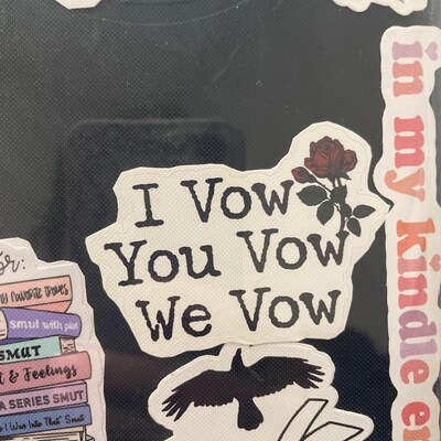 I Vow.you Vow.we Vow.sticker, Kindle Stickers, Waterproof Sticker, Book ...