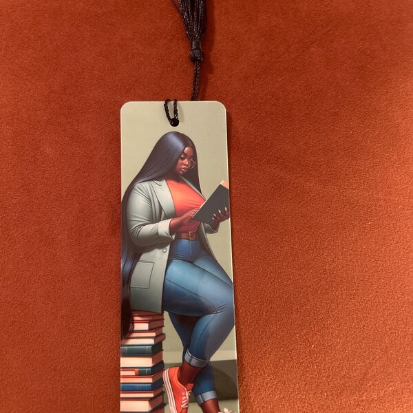 Reading in Style With Locs - Handmade Bookmarks, African American Art ...