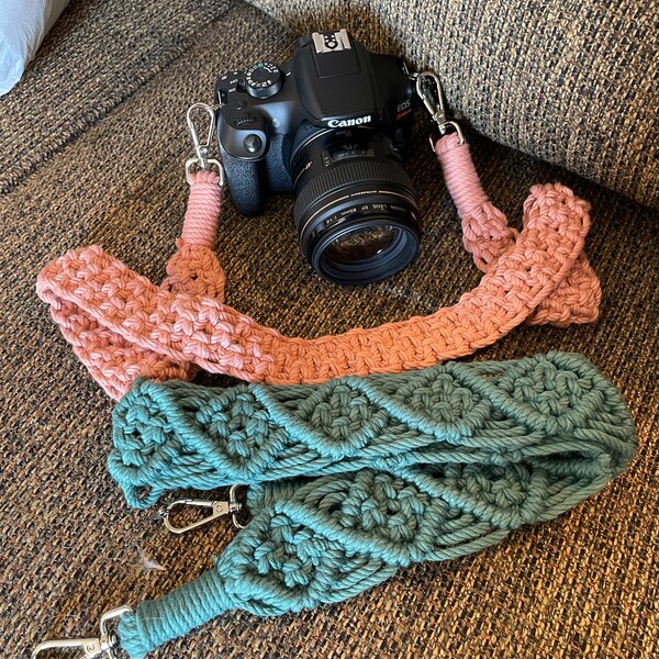Personalized Camera Strap, Macrame Bag Strap, Boho Camera Strap ...