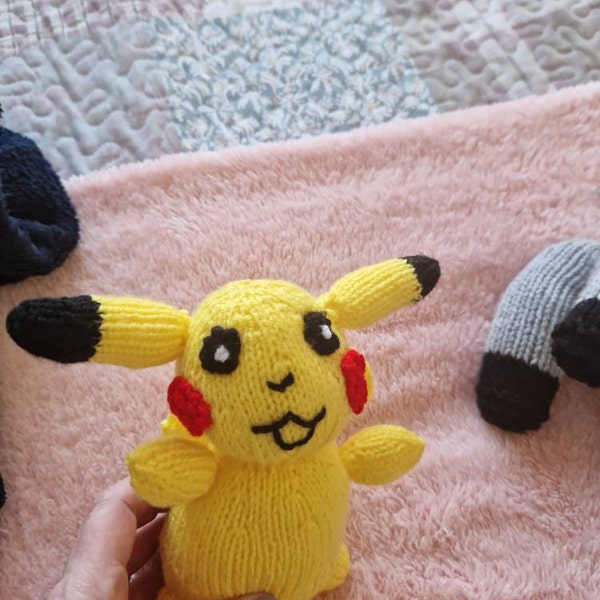 Meowth Pokemon Knitting Pattern Pokemon Plushie Cat Knit Pattern Toy ...